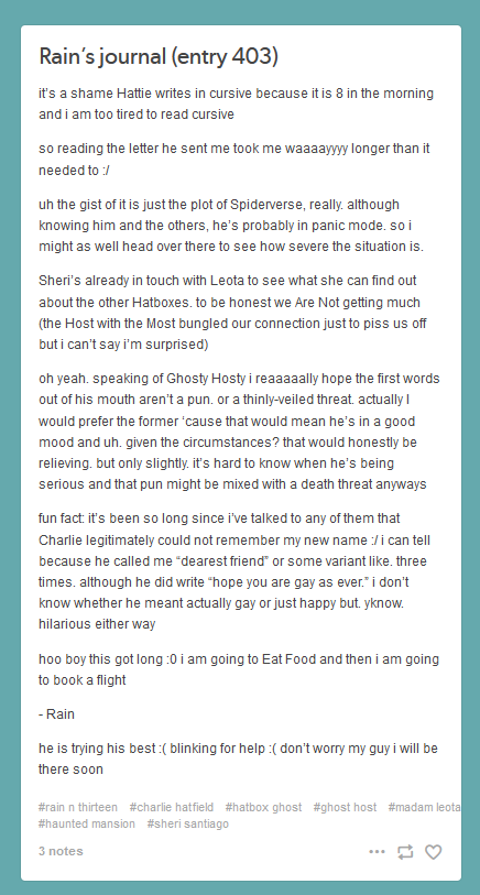 Rain's Journal (Entry 403) | Scrooge McDuck Wikia | Fandom