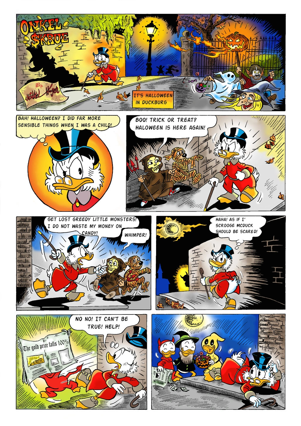 Halloween Comic from Duckburg | Scrooge McDuck Wikia | Fandom