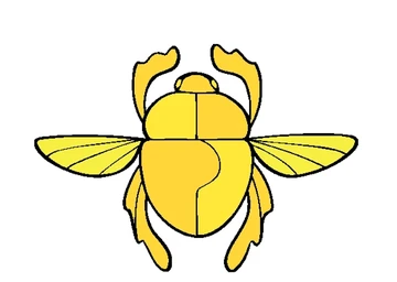 how to draw golden beetle