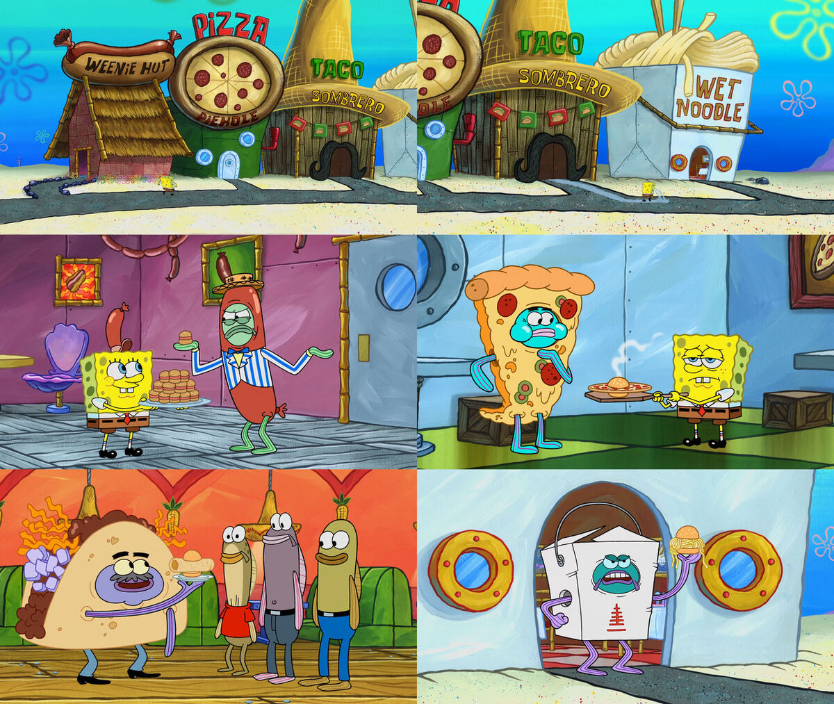 Spongebob Getting Fired From 4 Restaurants Scenes Scumbob Wiki Fandom