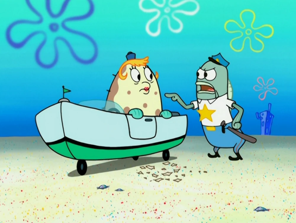 Stupid Cop Arrests Mrs. Puff Scene | ScumBob Wiki | Fandom