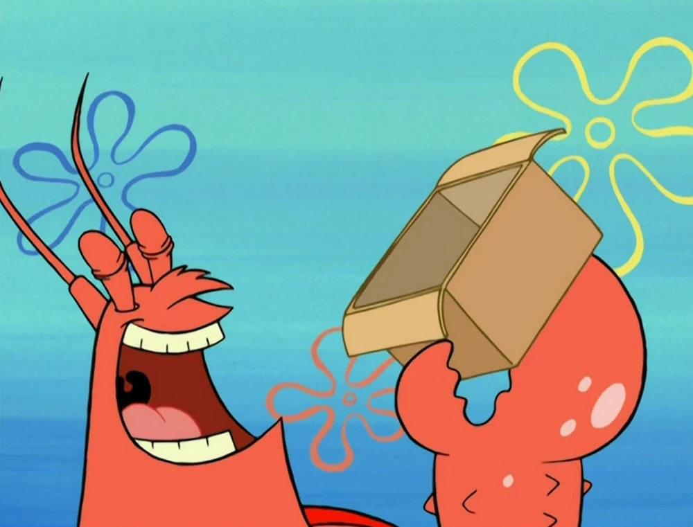 Larry eating SpongeBob's worms scene | ScumBob Wiki | Fandom