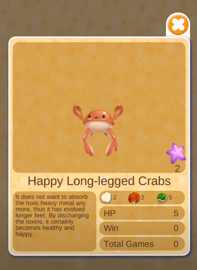 Happy Long-legged Crabs | Sea Pet World Wiki | Fandom