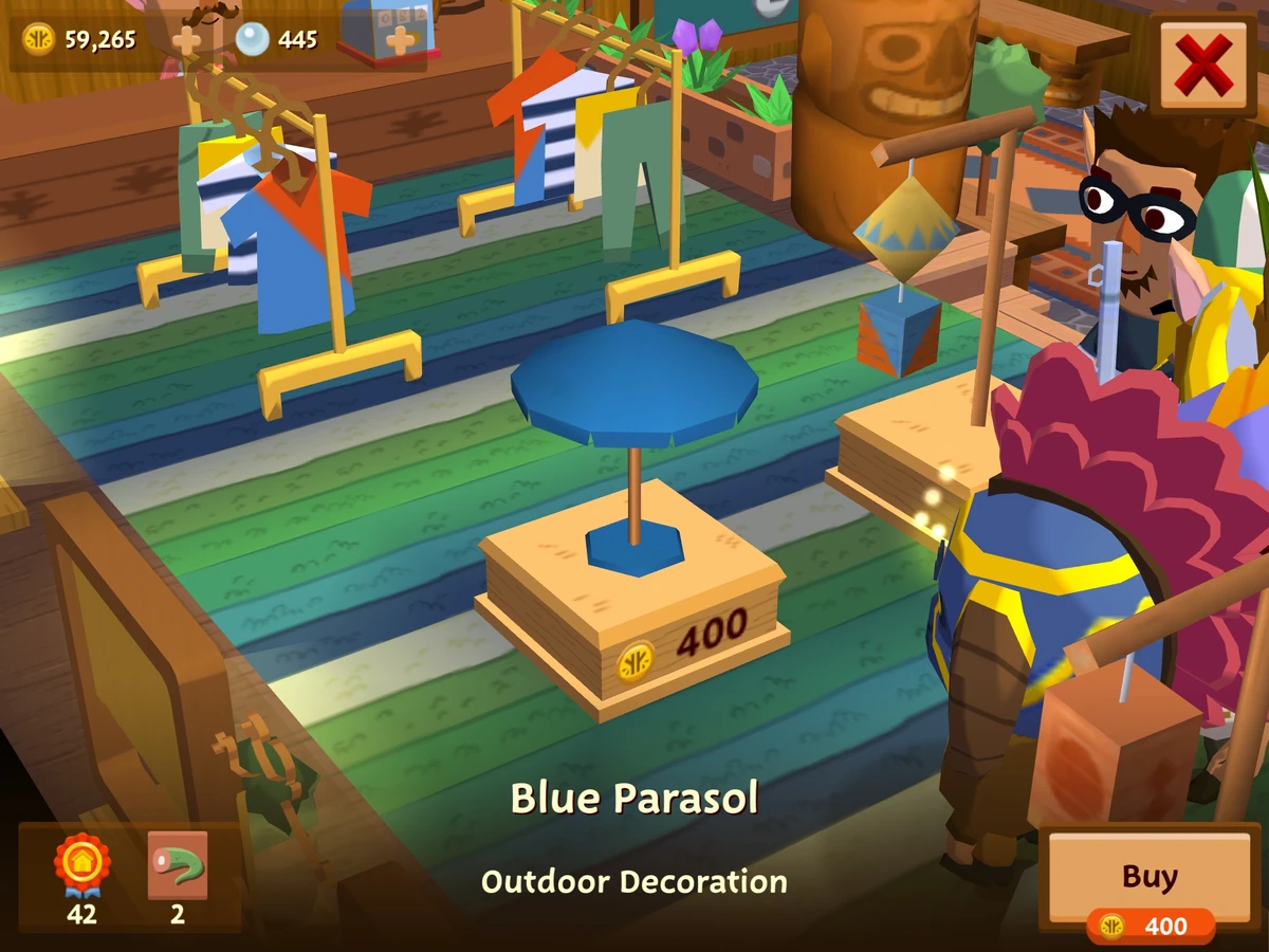 Blue Parasol Small | Seabeard Wiki | Fandom