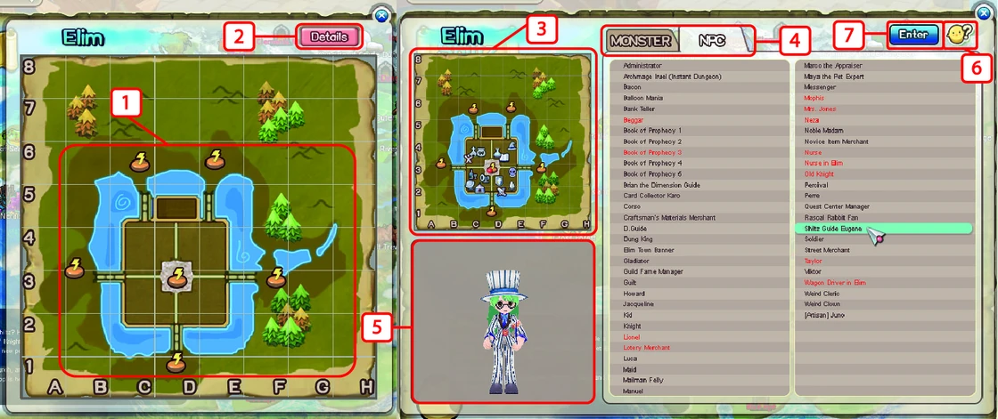 World Map Interface | Seal Online Wiki | Fandom