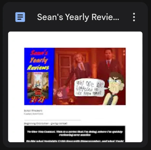 Sean's Yearly Reviews: Tom and Jerry: The Movie (2021)/Original Script ...
