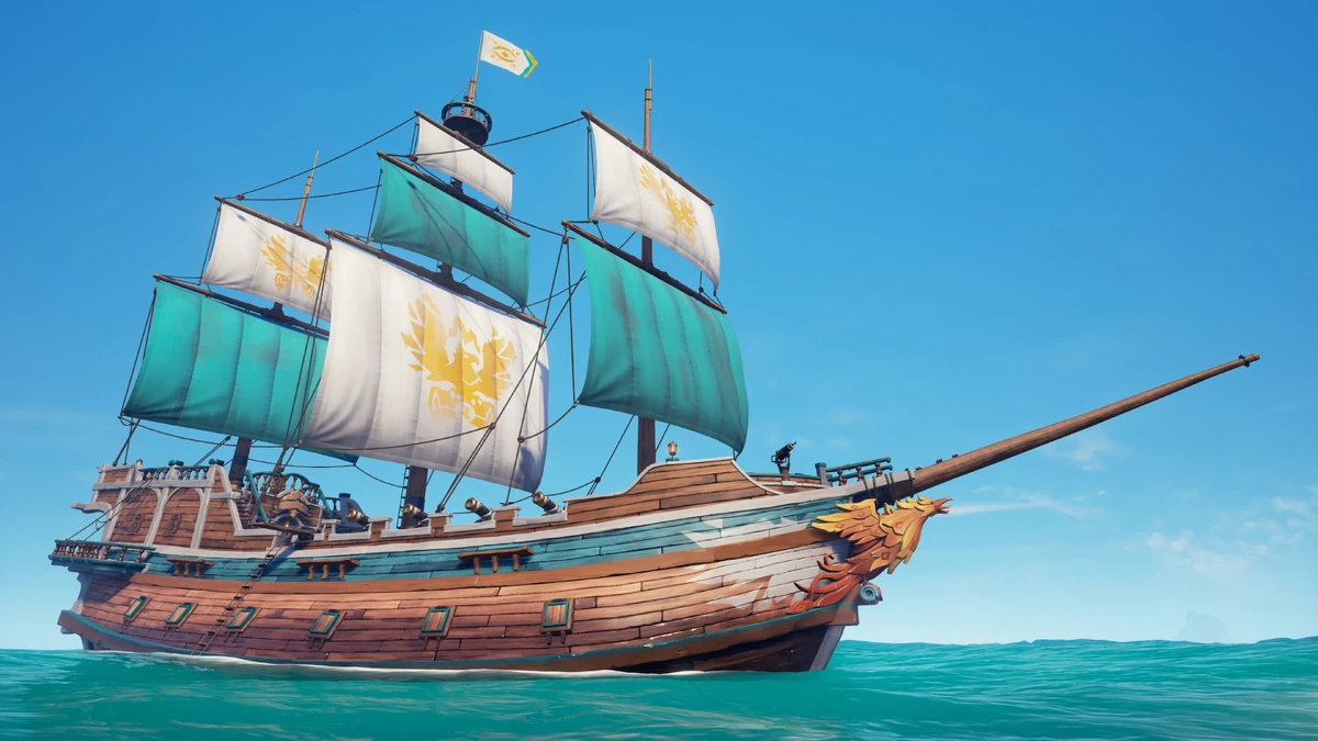 Gilded Phoenix Sails | The Sea of Thieves Wiki