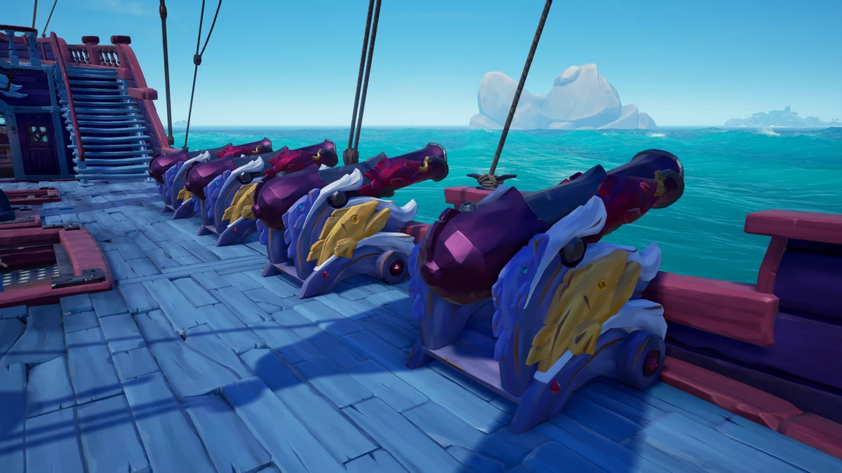 Ruby Splashtail Cannons | The Sea of Thieves Wiki