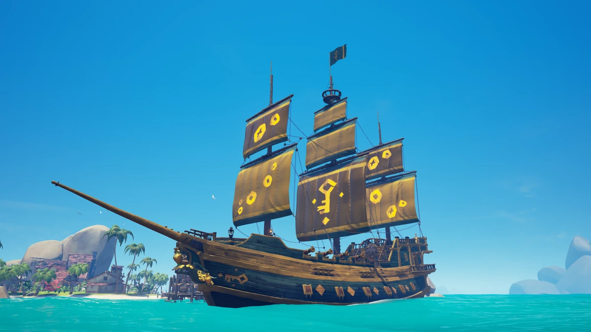 Gold Hoarders Inaugural Captain Sails | The Sea of Thieves Wiki