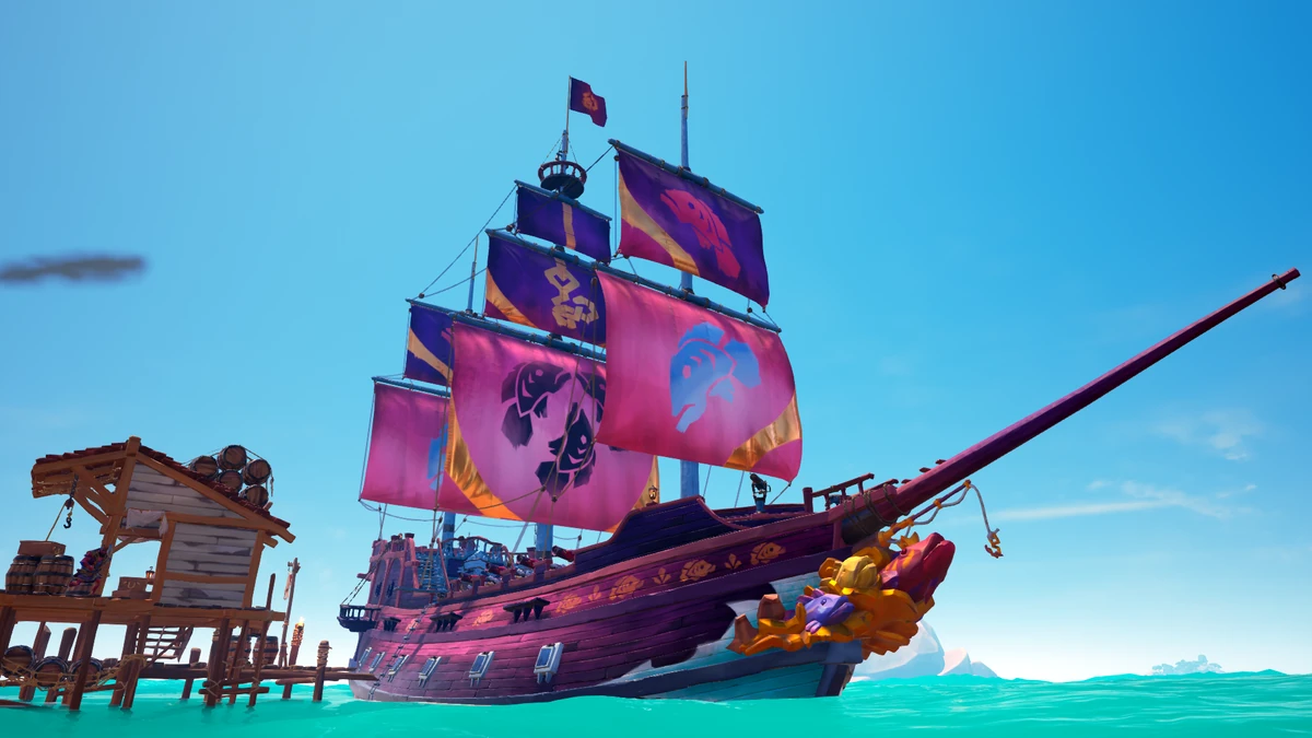 Ruby Splashtail Hull | The Sea of Thieves Wiki