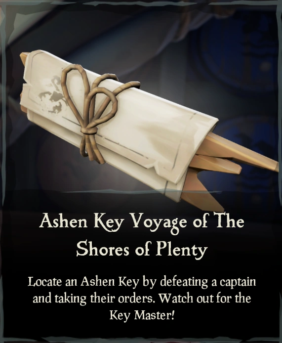 Ashen Key Voyage of The Shores of Plenty | The Sea of Thieves Wiki