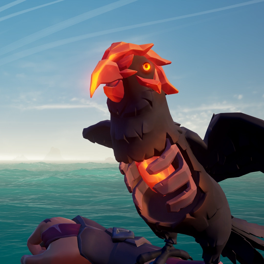Ashen Curse Macaw | The Sea of Thieves Wiki