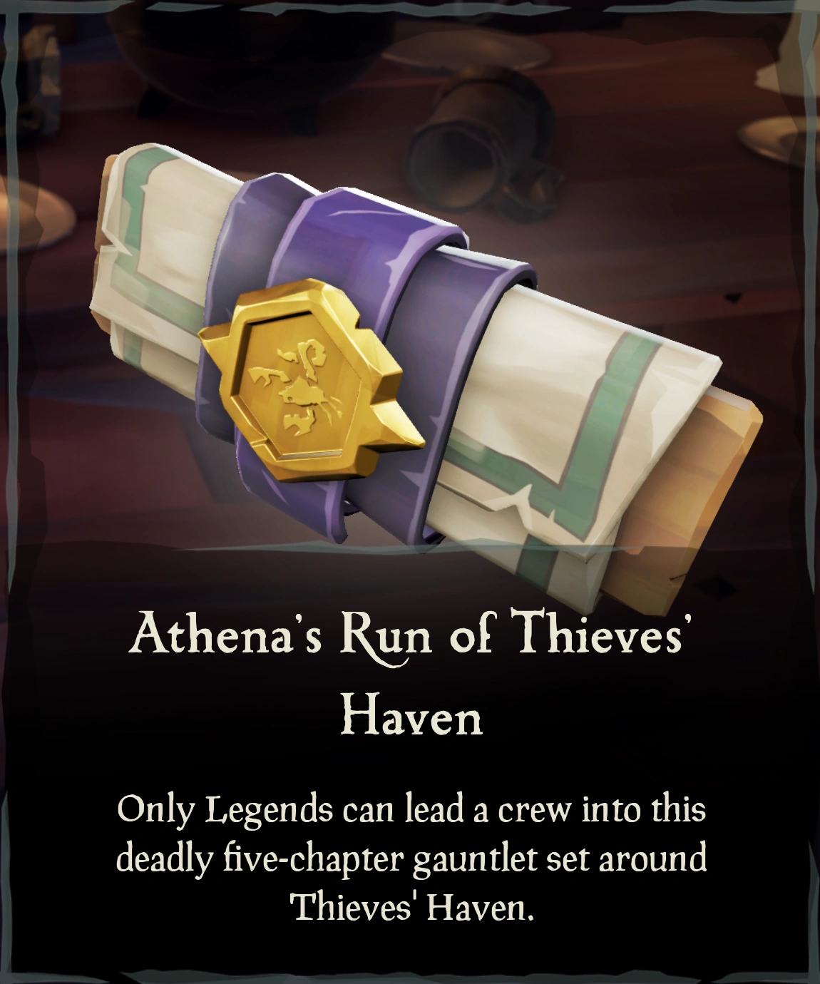 Athena's Run of Thieves' Haven | The Sea of Thieves Wiki