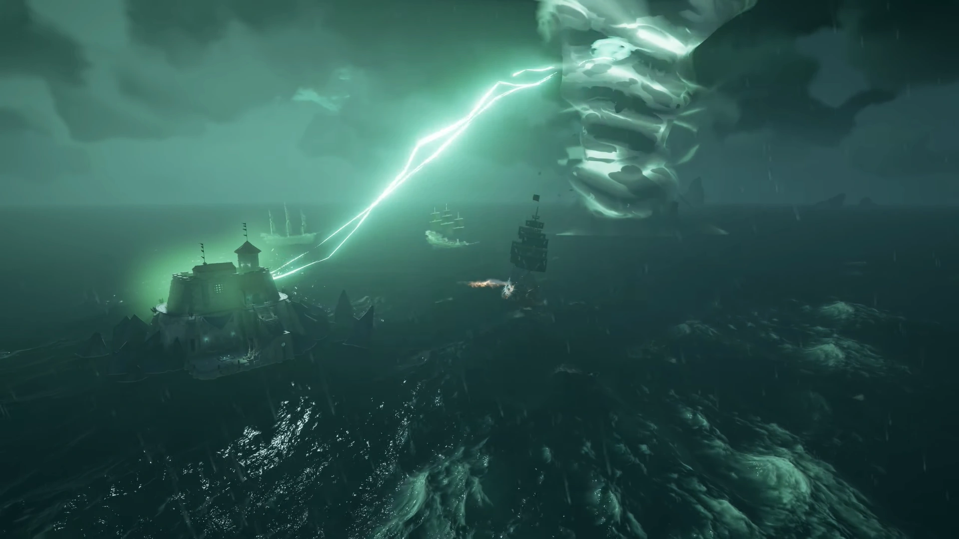 Bold cannon strategy by veil hunter during our steal. : r/Seaofthieves