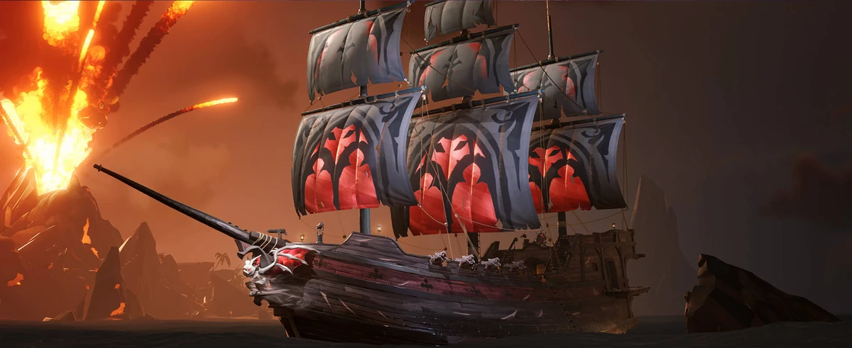 Crimson Crypt Ship Bundle | The Sea of Thieves Wiki