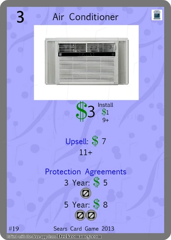 Air Conditioner | Sears Cards Wiki | Fandom