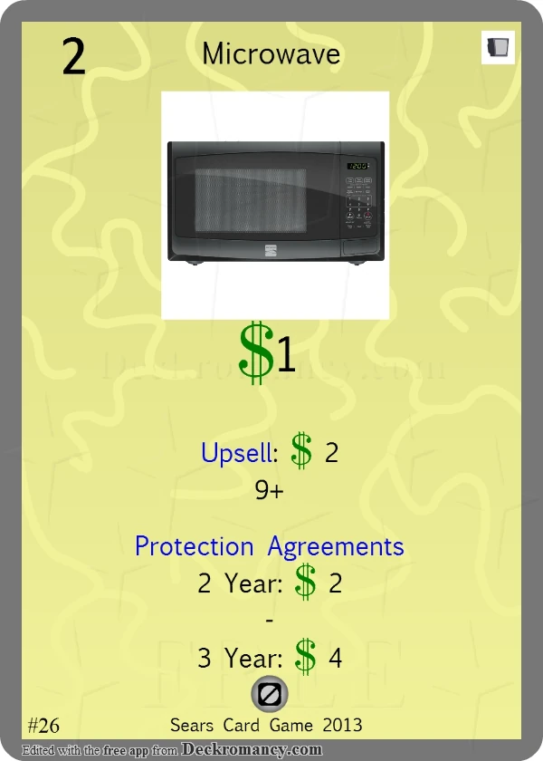Microwave | Sears Cards Wiki | Fandom