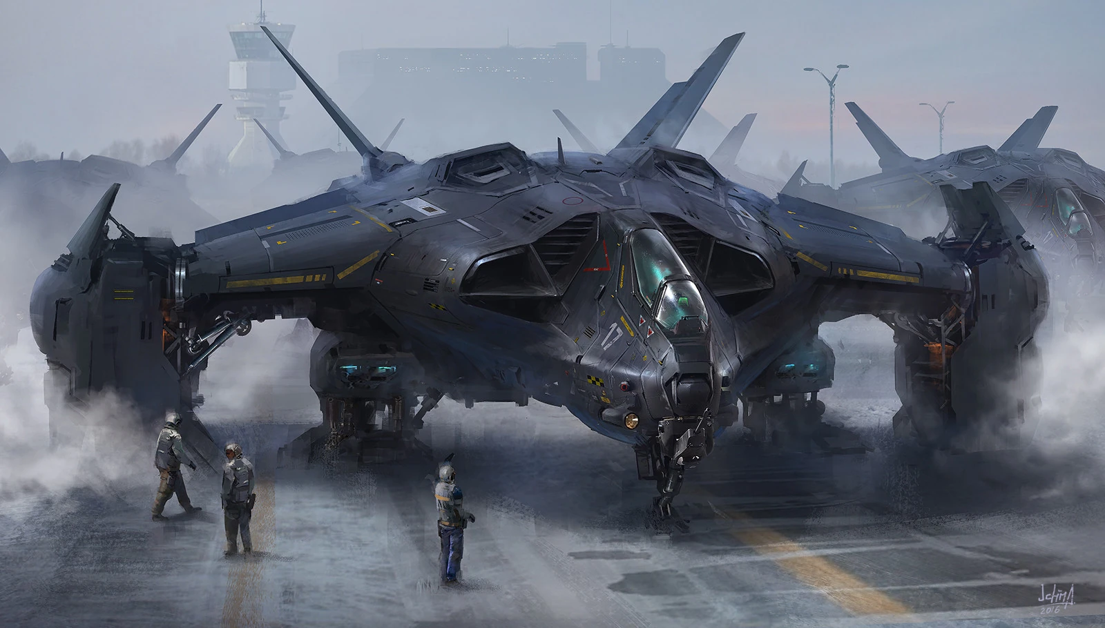 Futuristic Gunship