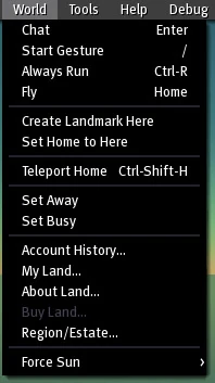 World Menu | Second Life Wiki | Fandom