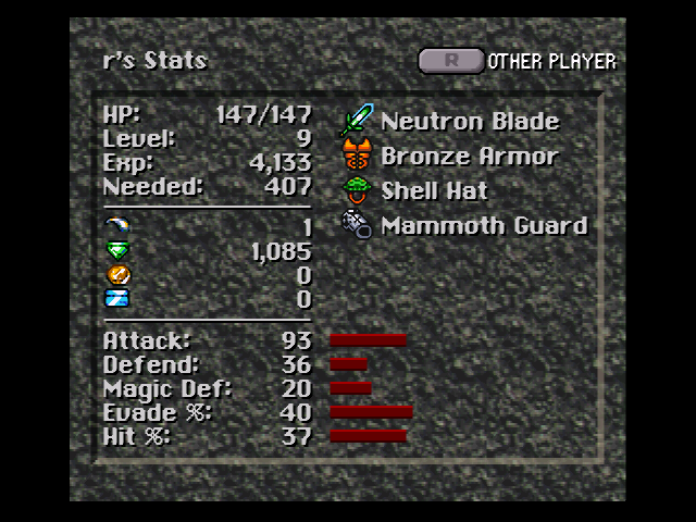 Stats | Secret of Evermore Wiki | Fandom