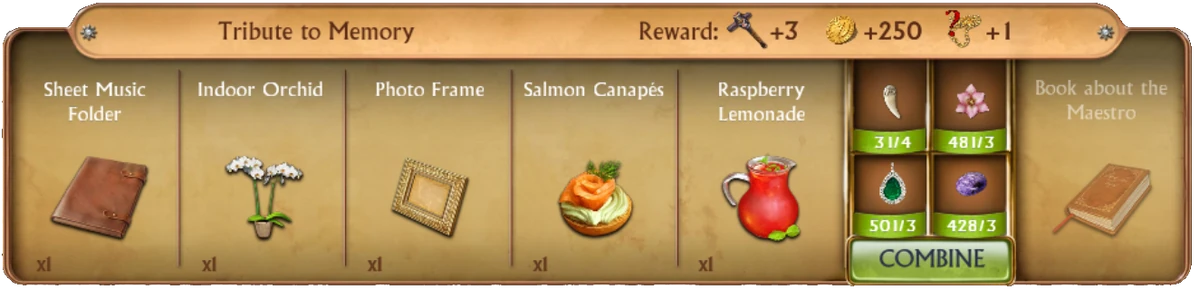 Tribute to Memory | Seekers Notes: Hidden Mystery Wiki | Fandom