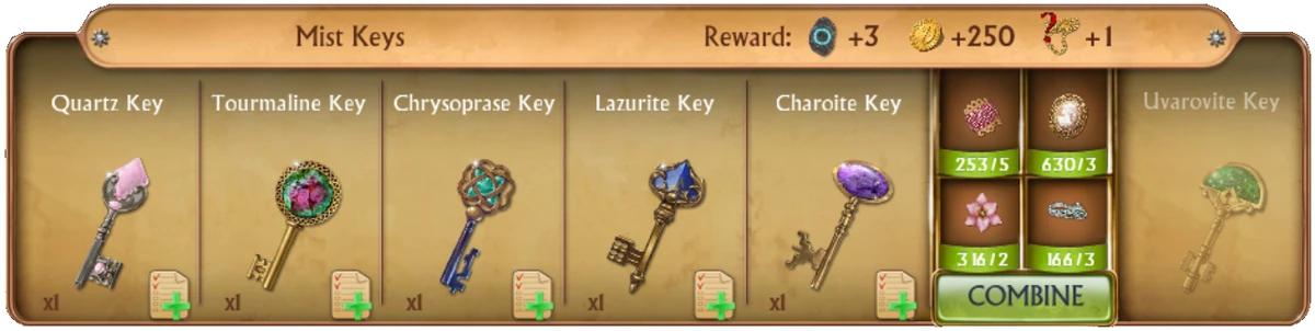 Mist Keys | Seekers Notes: Hidden Mystery Wiki | Fandom