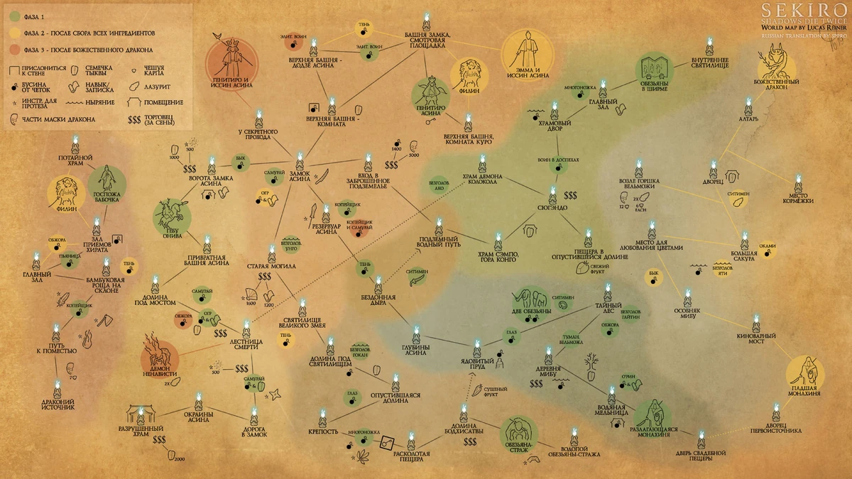 Локации | Sekiro вики | Fandom