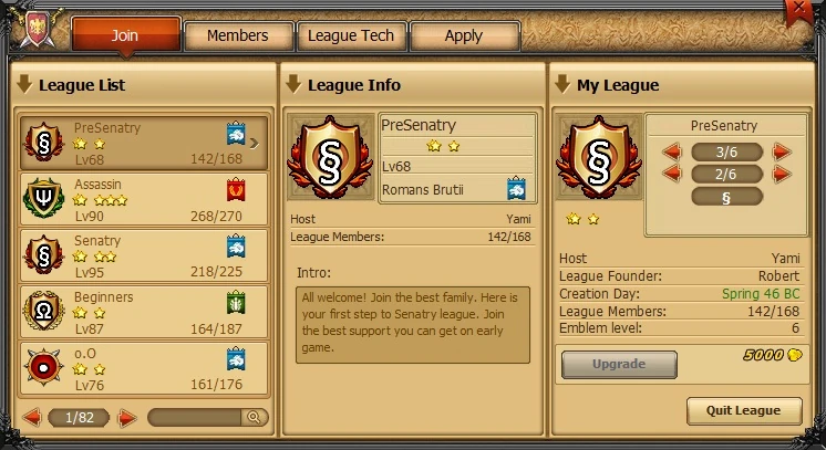 League Tab | Senatry Wiki | Fandom