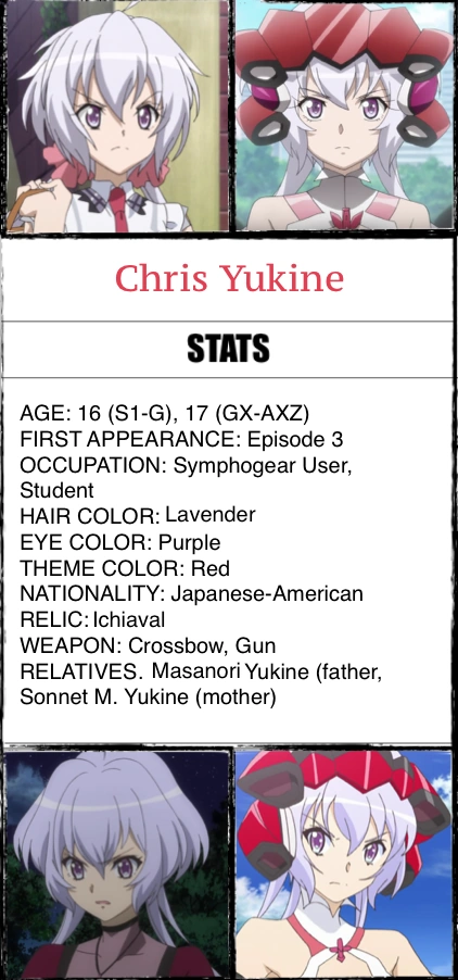 Chris Yukine | Senki Zesshō Symphogear Wiki | Fandom