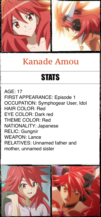 Kanade Amou | Senki Zesshō Symphogear Wiki | Fandom