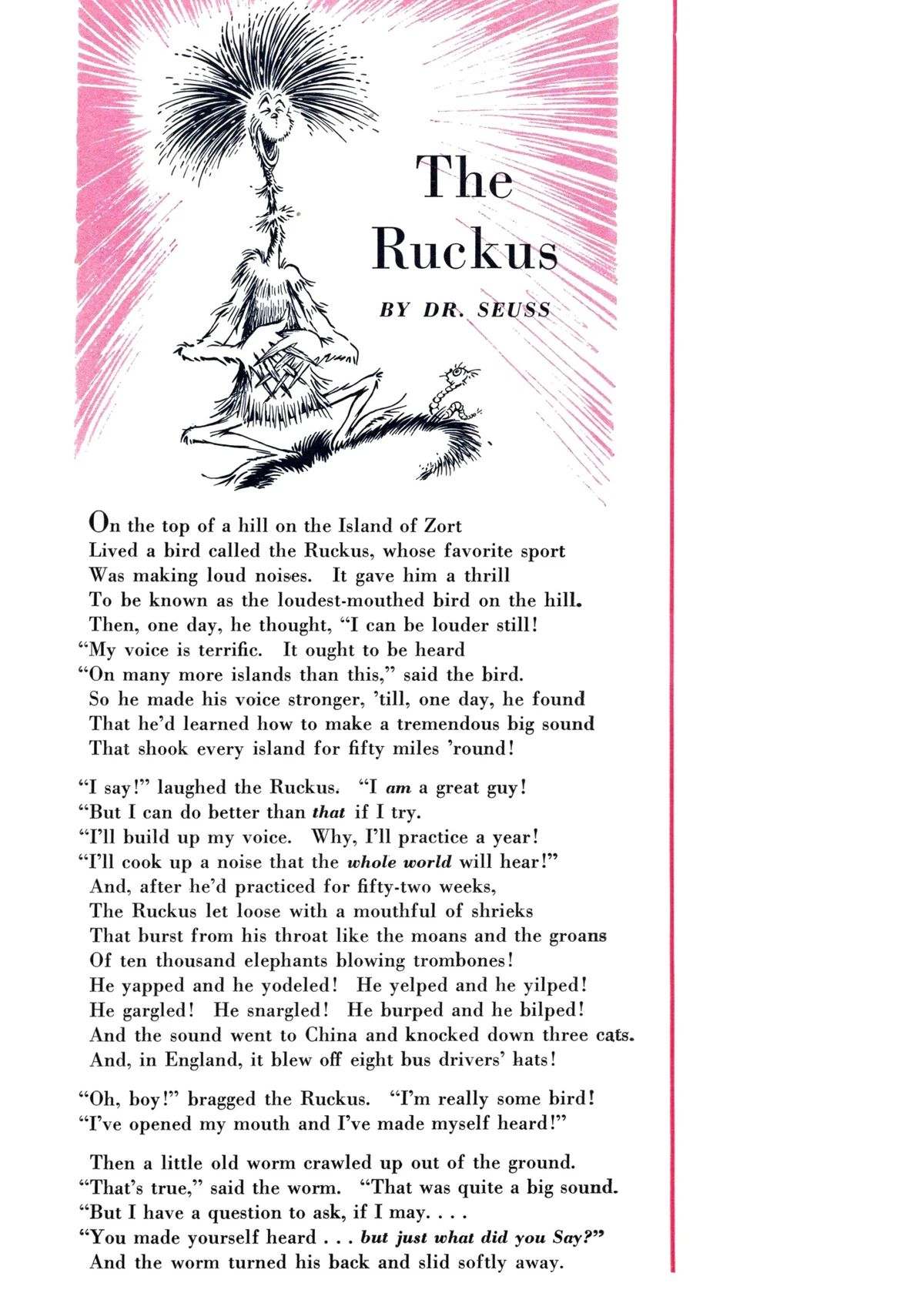 The Ruckus | Dr. Seuss Wiki | Fandom
