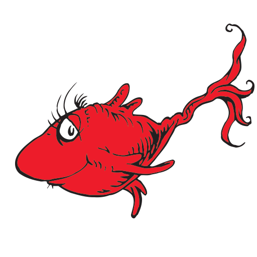 Dr. Seuss Fish Clipart Dr. Seuss Svg, One Fish, Two Fish, Red Fish,