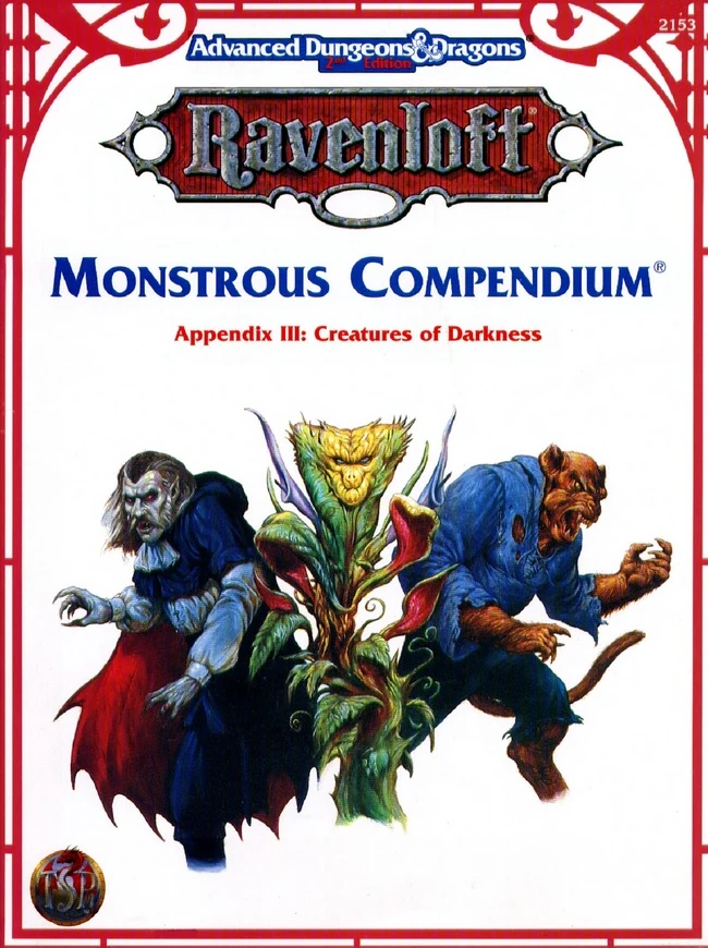 Monstrous Compendium Ravenloft Appendix III: Creatures of Darkness ...