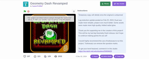 Geometry Dash Revamped | Scratch Geometry Dash Wiki | Fandom