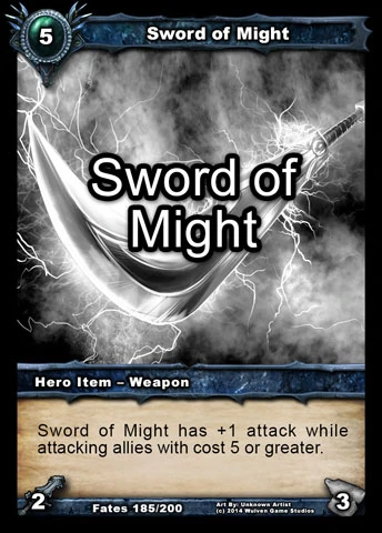 Sword of Might | Shadow Era Wiki | Fandom