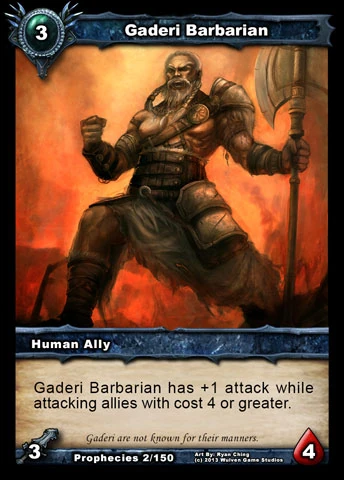 Gaderi Barbarian | Shadow Era Wiki | Fandom