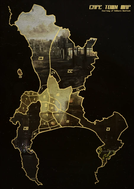 Map of Cape Town | Shadowrun Azania Wiki | Fandom
