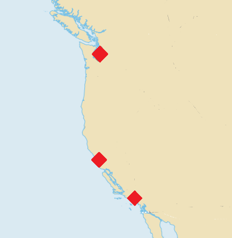 Nortenos Vs Surenos Map