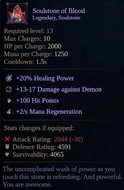 Soulstone - Legendary - Soulstone of Blood | Shadows Awakening Wiki ...