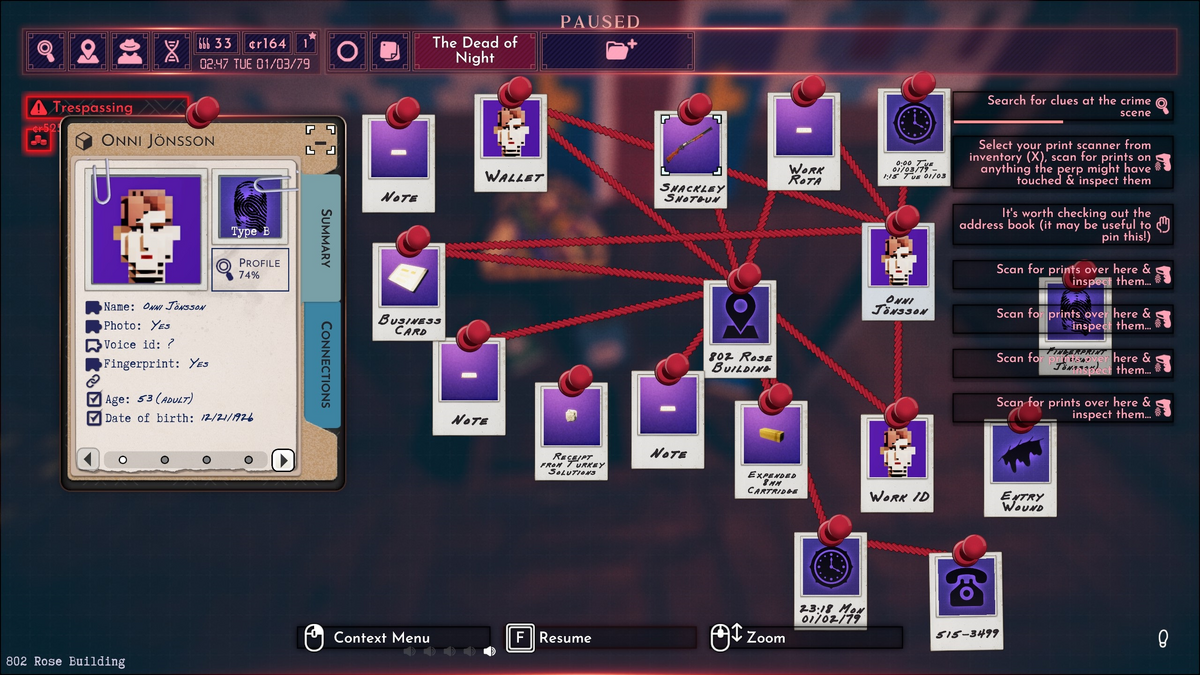 Case Board | Shadows of Doubt Wiki | Fandom