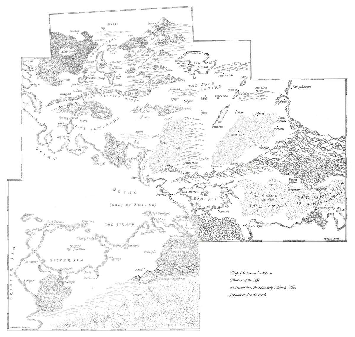 Map of World | Shadows Of The Apt Wiki | Fandom