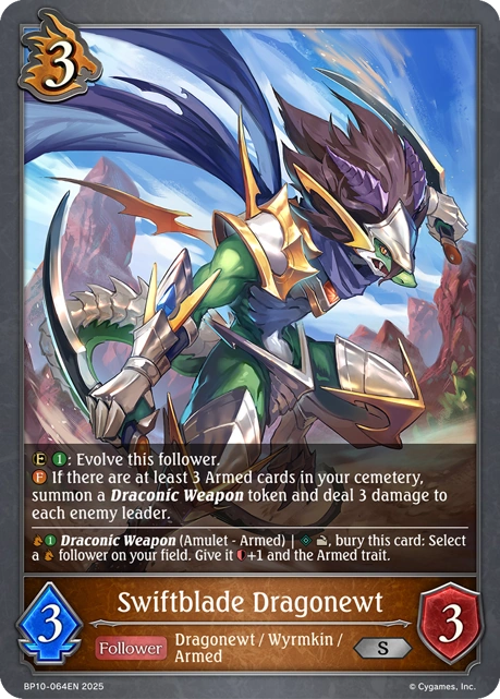 Swiftblade Dragonewt/Shadowverse: Evolve | Shadowverse Wiki | Fandom