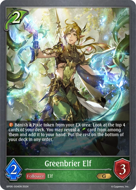 Greenbrier Elf/Shadowverse: Evolve | Shadowverse Wiki | Fandom