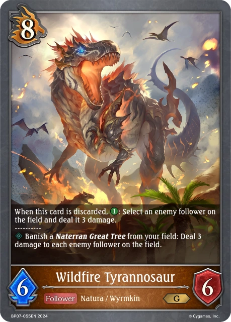 Wildfire Tyrannosaur/Shadowverse: Evolve | Shadowverse Wiki | Fandom