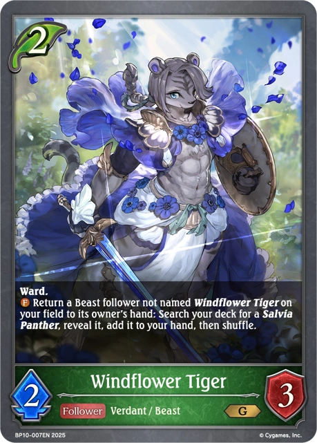 Windflower Tiger/Shadowverse: Evolve | Shadowverse Wiki | Fandom