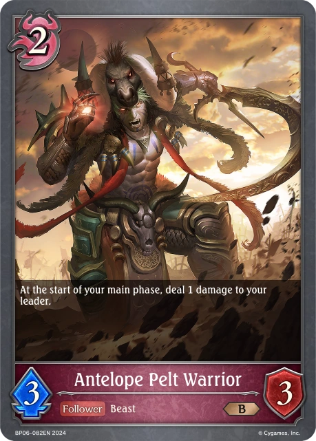 Antelope Pelt Warrior/Shadowverse: Evolve | Shadowverse Wiki | Fandom