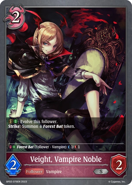 Veight, Vampire Noble/Shadowverse: Evolve | Shadowverse Wiki | Fandom