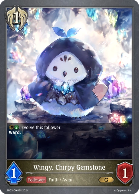 Wingy, Chirpy Gemstone/Shadowverse: Evolve | Shadowverse Wiki | Fandom