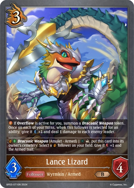 Lance Lizard/Shadowverse: Evolve | Shadowverse Wiki | Fandom