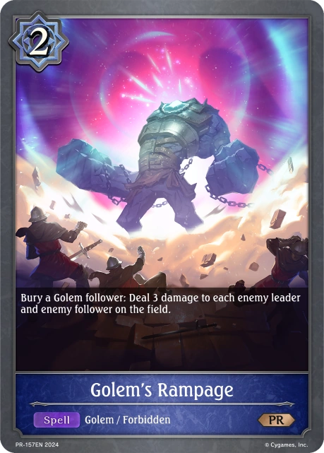 Golem's Rampage/Shadowverse: Evolve | Shadowverse Wiki | Fandom
